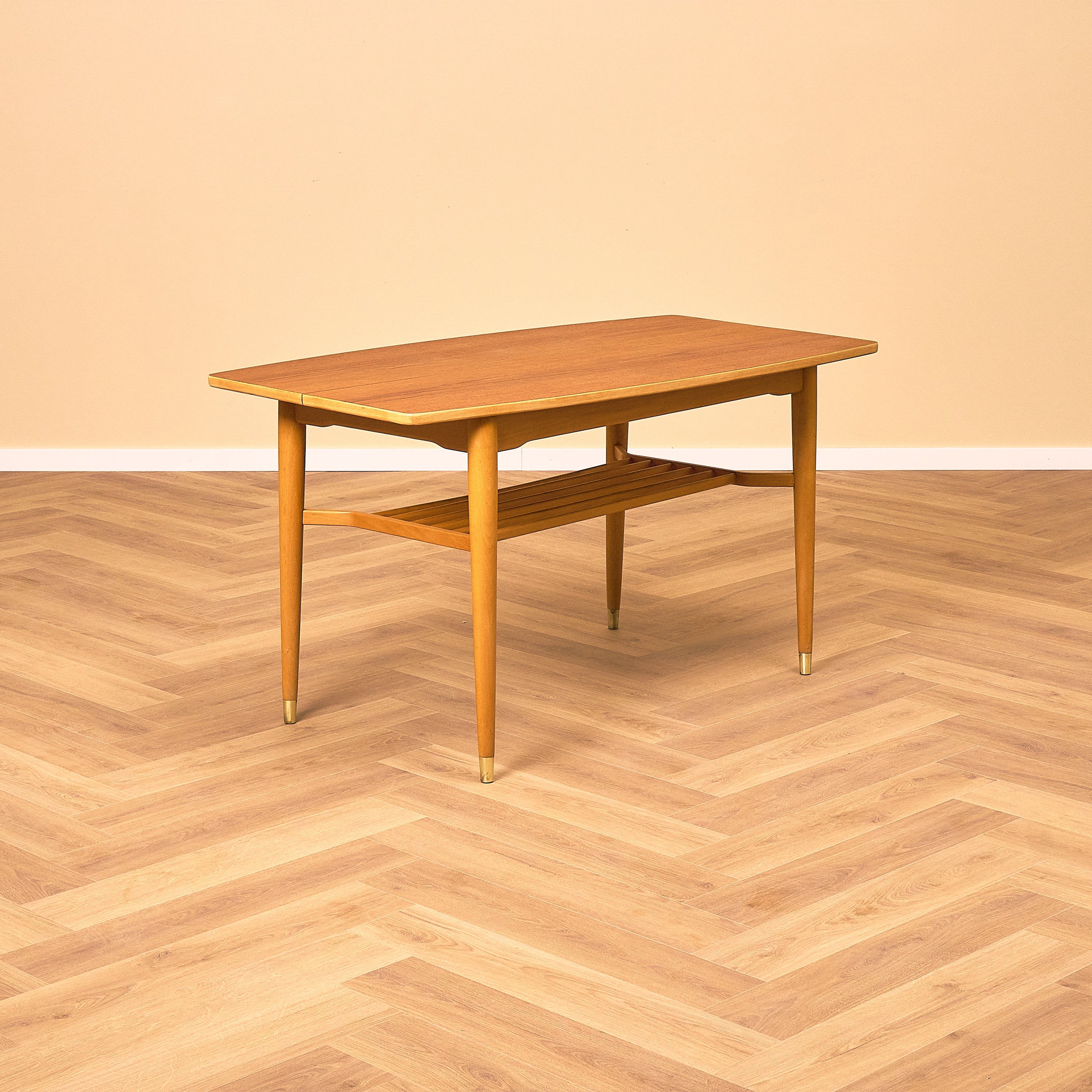 Vintage Swedish coffee table in teak buy in Stockholm