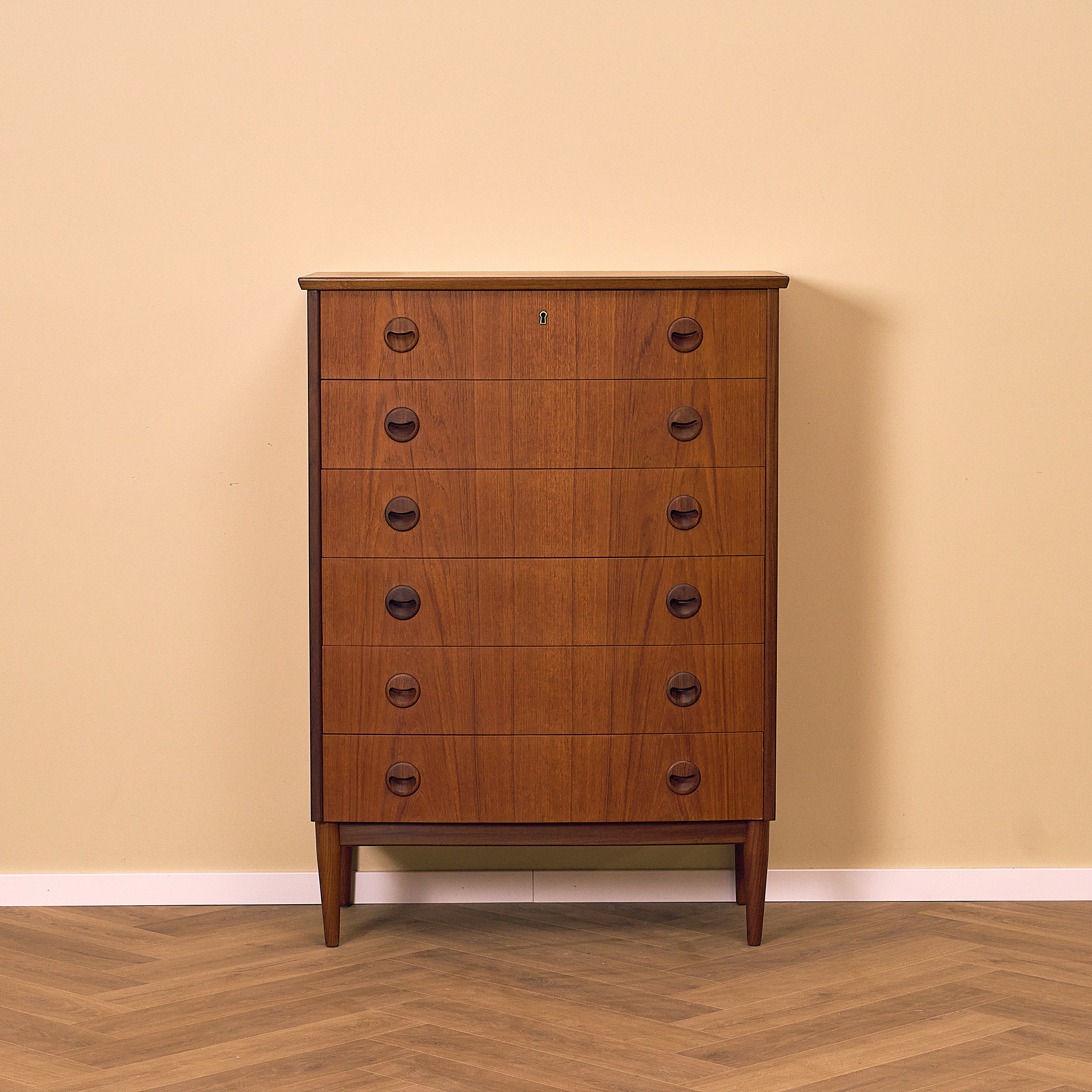 Vintage Danish chest of drawers in teak by Niels Christensen buy in ...